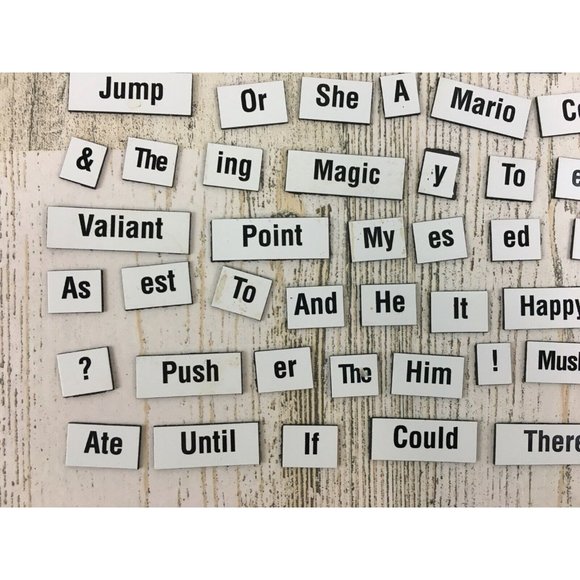 Nintendo | Wall Decor | Nintendo Magnetic Words Authentic Vtg Mario ...